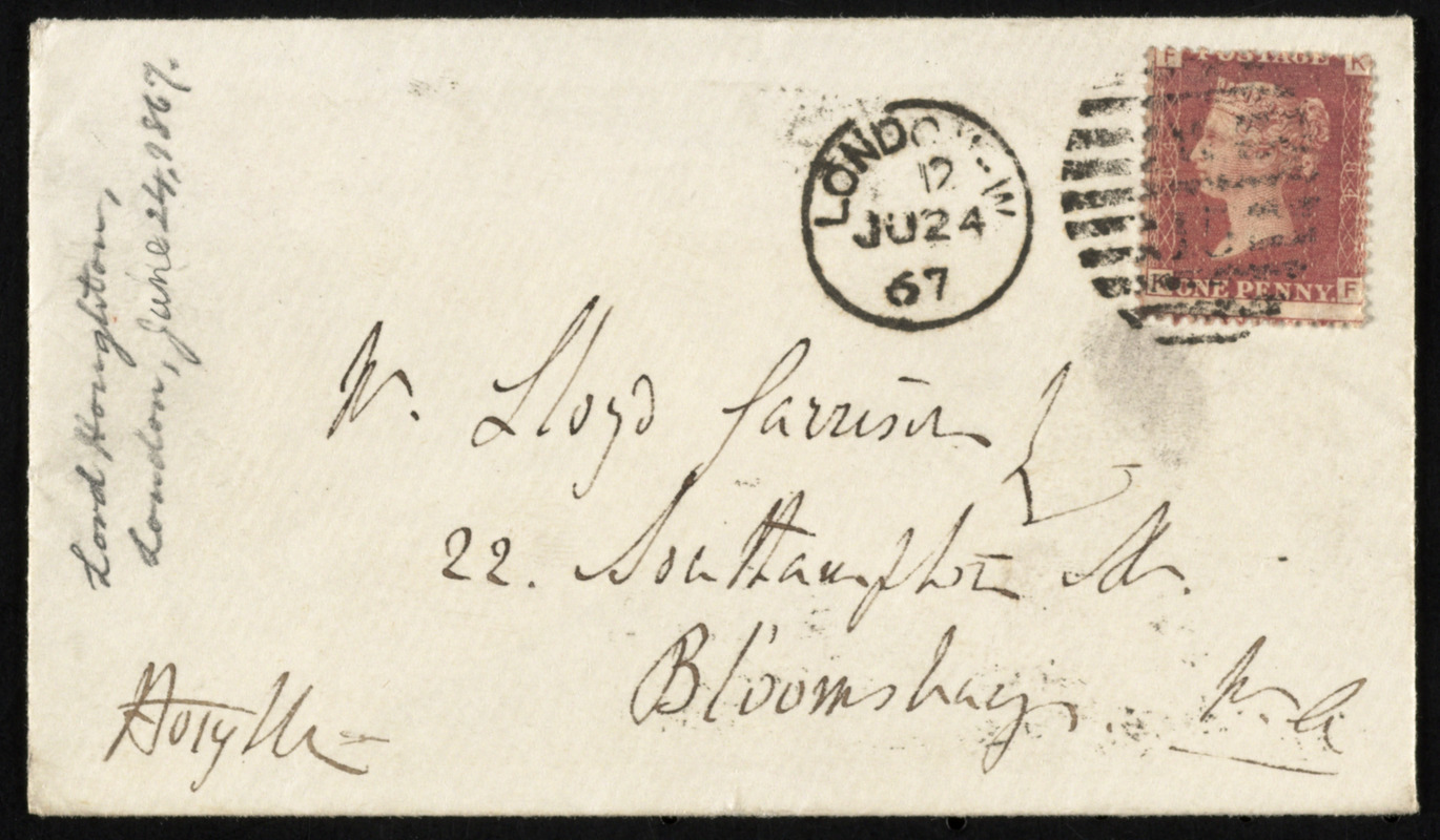 Letter from Richard Monckton, Baron Houghton Milnes, to William Lloyd ...