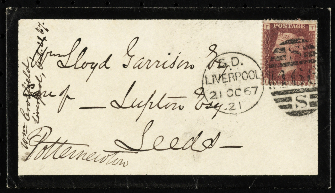 Letter from William Crosfield, Liverpool, [England], to William Lloyd ...