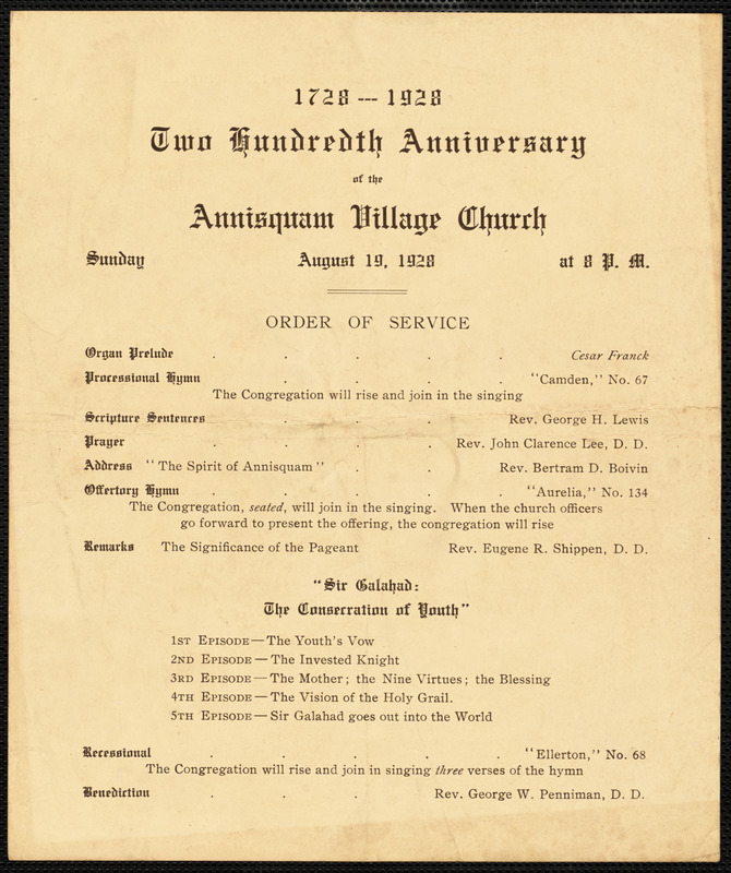 Village Church 1900s to 1930s - Digital Commonwealth