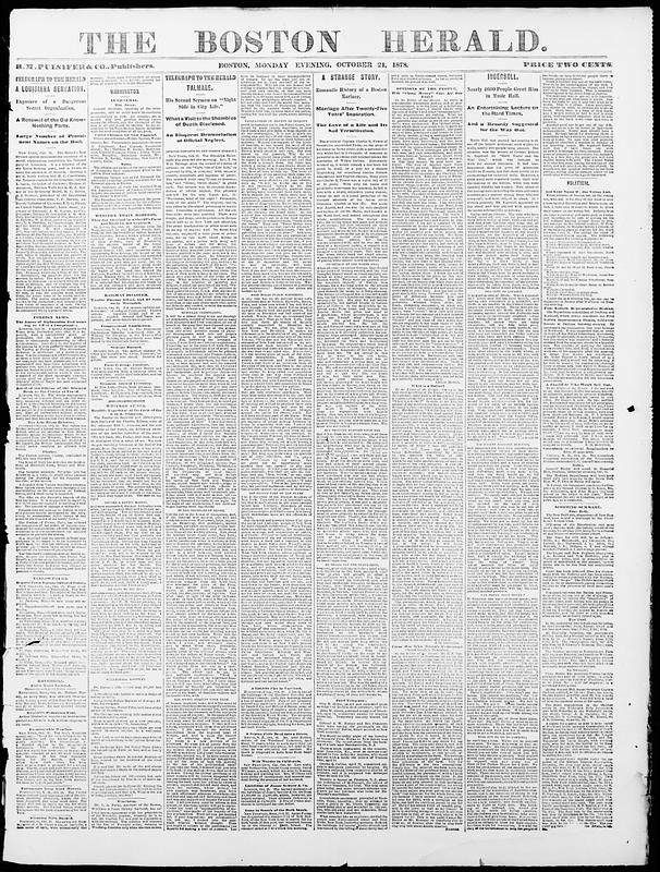 The Boston Herald. October 21, 1878 - Digital Commonwealth