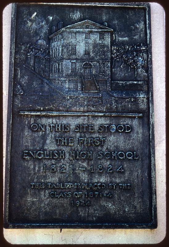 Tablet, Boston High, Back St. house - Digital Commonwealth