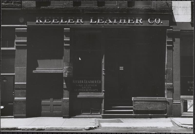 Storefront of Keeler Leather Co., Boston, Mass - Digital Commonwealth