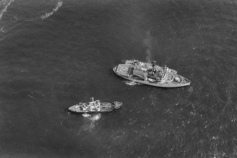 Navy icebreaker Atka off coast of South Dartmouth, MA - Digital ...