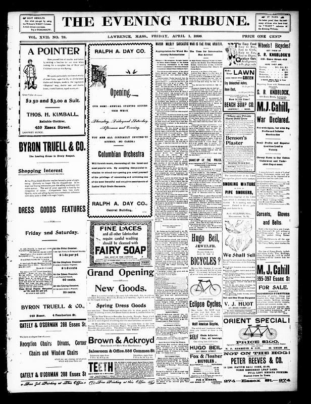 The Evening Tribune. April 01, 1898 - Digital Commonwealth