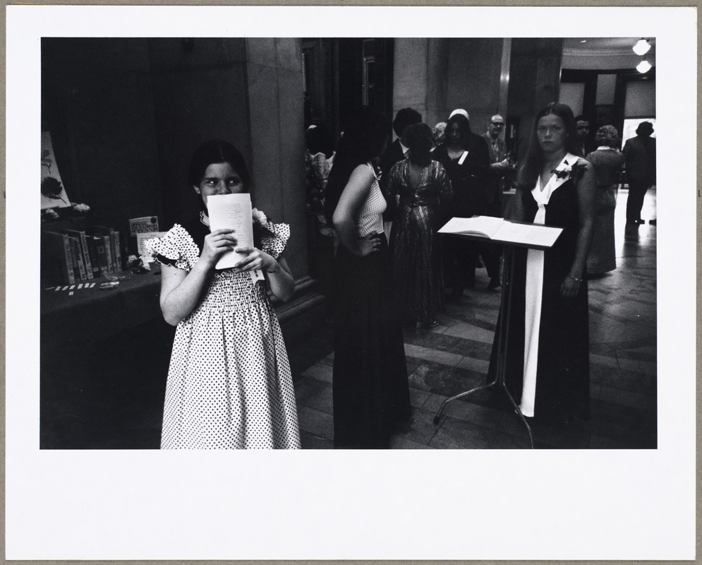 Art Association reception. Robbins Library - Digital Commonwealth