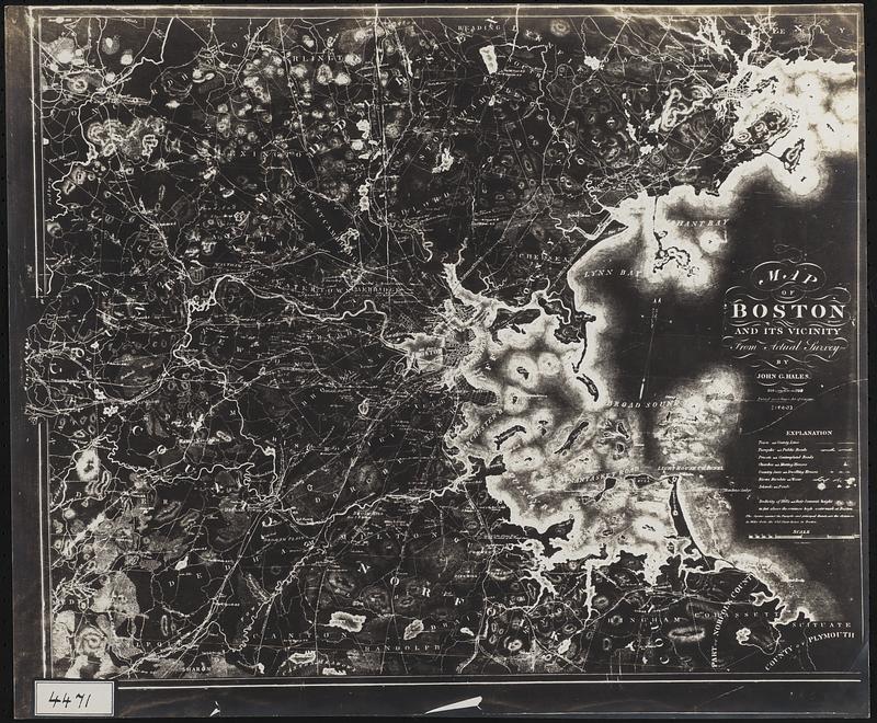 Map of Boston and its vicinity from actual surveys - Digital Commonwealth