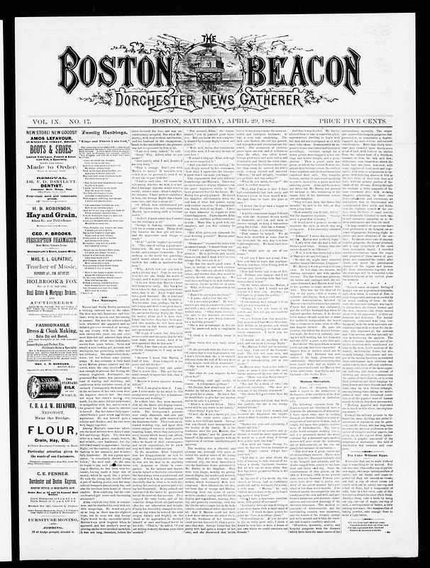The Boston Beacon and Dorchester News Gatherer, April 29, 1882 ...