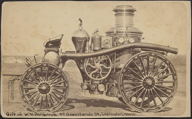 Steam powered fire engine - Digital Commonwealth