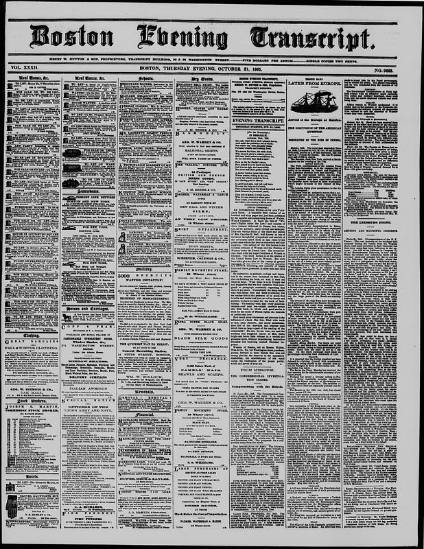 Boston Evening Transcript - Digital Commonwealth