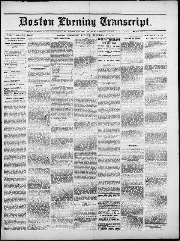 Boston Evening Transcript - Digital Commonwealth