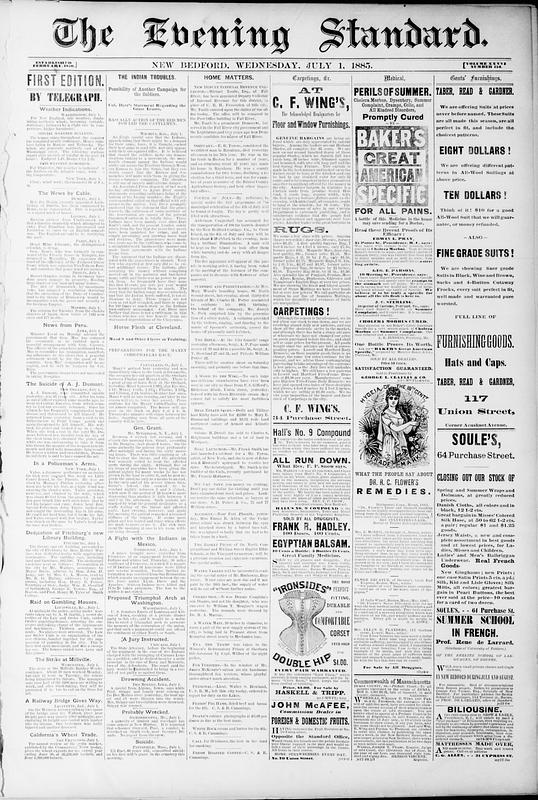 Evening Standard. July 01, 1885 - Digital Commonwealth