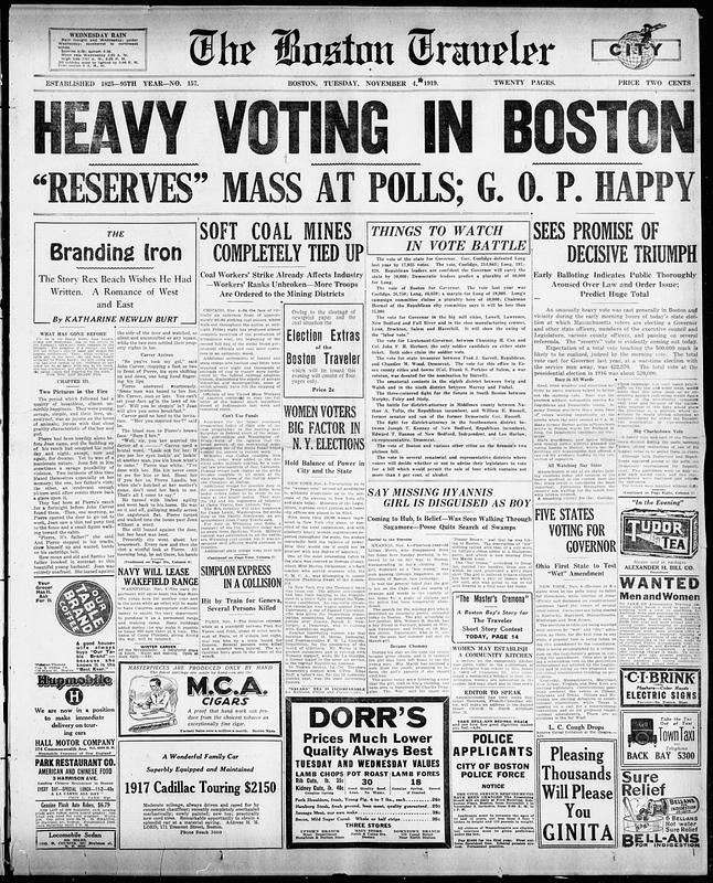 The Boston Traveler. November 04, 1919 - Digital Commonwealth