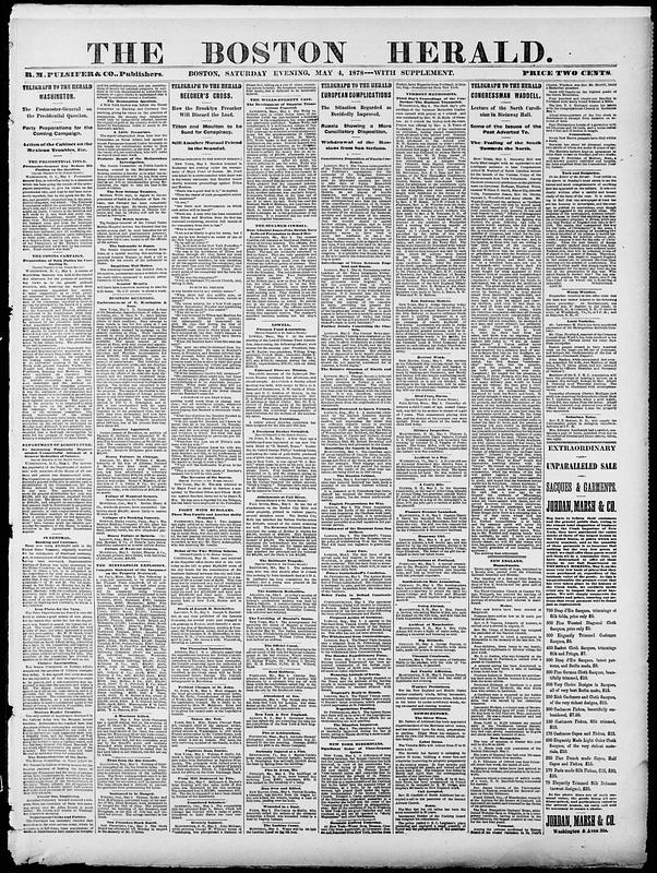 The Boston Herald. May 04, 1878 - Digital Commonwealth