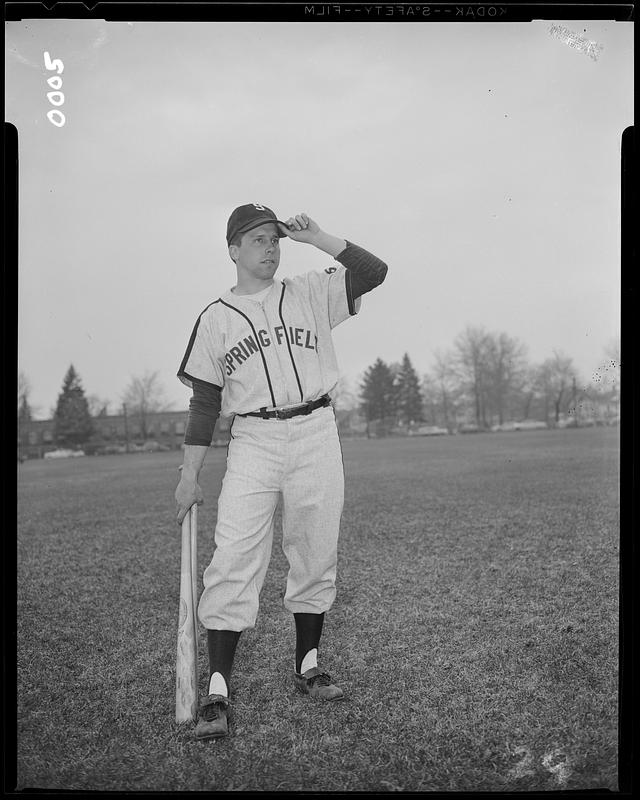 Springfield College baseball player - Digital Commonwealth