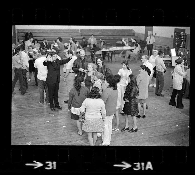 Chelsea Fire survivors at shelter, Chelsea, MA - Digital Commonwealth