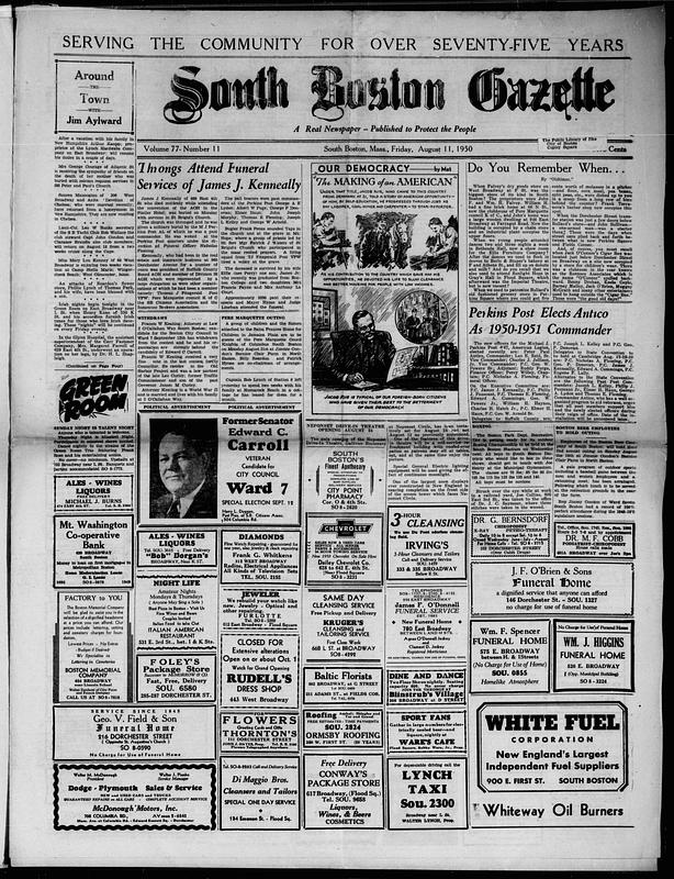 South Boston Gazette, August 11, 1950 - Digital Commonwealth