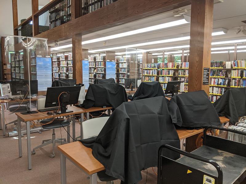 Library adult computers stacks - Digital Commonwealth