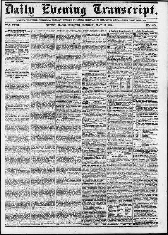 Daily Evening Transcript - Digital Commonwealth