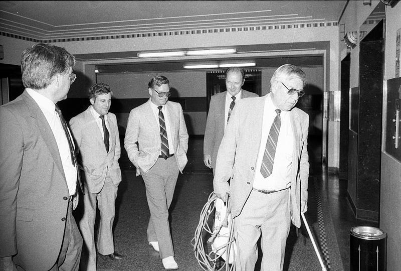 Mayor James Mitchell and legal team Superior Court - Digital Commonwealth