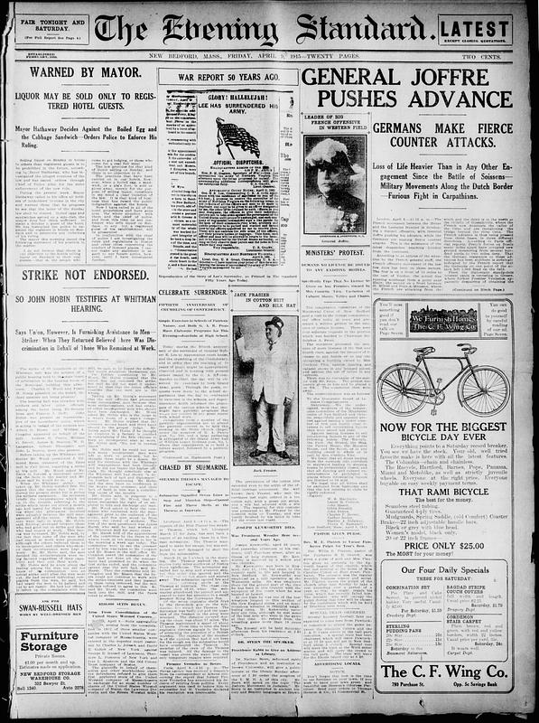 Evening Standard. April 09, 1915 - Digital Commonwealth