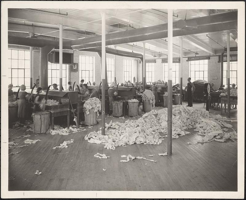 Rag Room, Pioneer Mill, 1939 - Digital Commonwealth