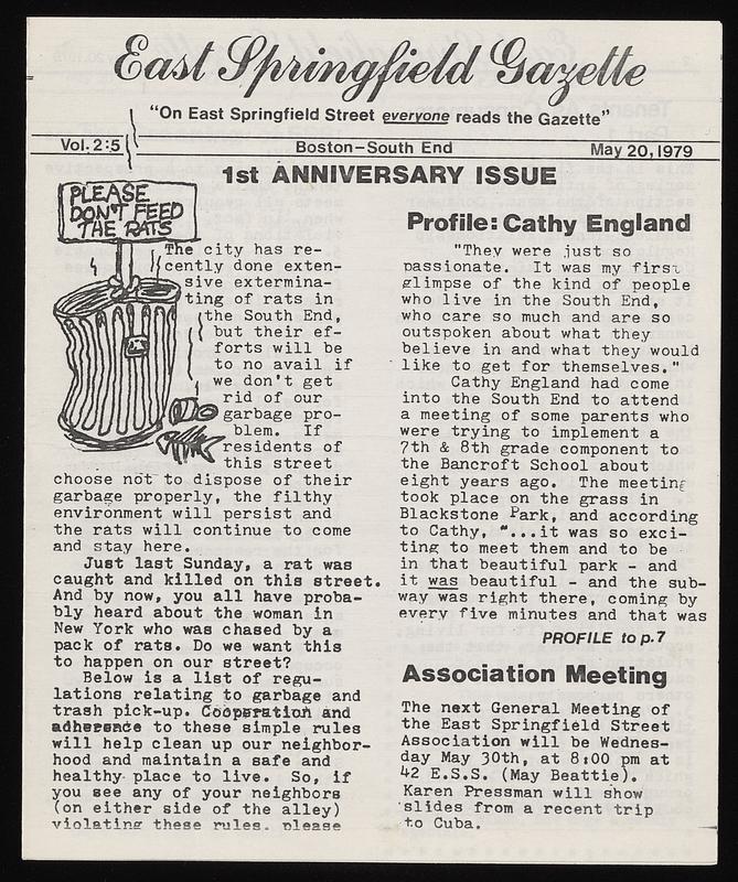 East Springfield Gazette. May 20, 1979 - Digital Commonwealth