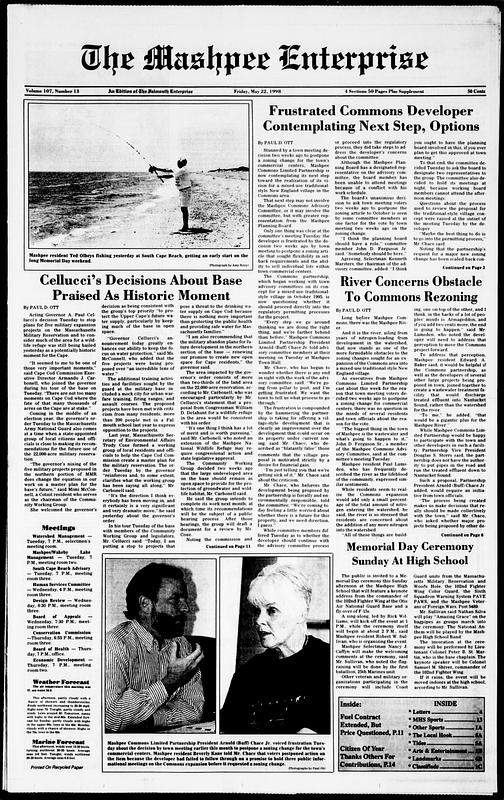 The Mashpee Enterprise. May 22, 1998 - Digital Commonwealth