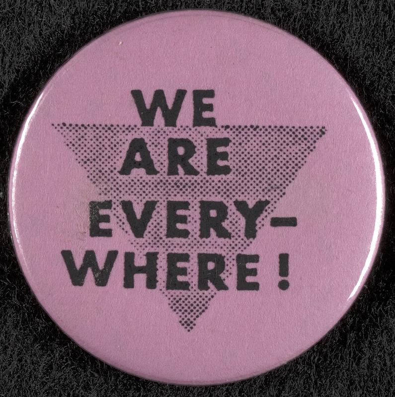 "We Are Everywhere!" button - Digital Commonwealth