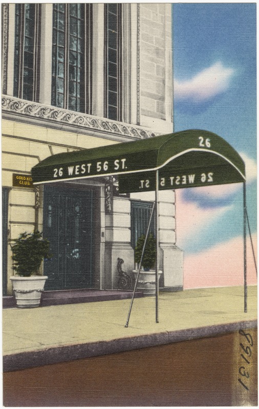 Gold Key Club, 26 West 56 St. - Digital Commonwealth