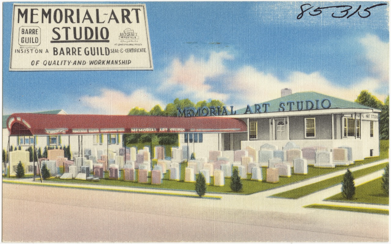 Memorial-Art Studio. Insist on a Barre Guild seal & certificate of ...