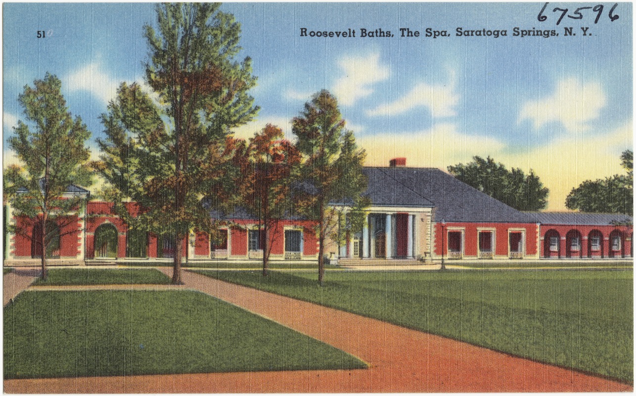Roosevelt Baths, the spa, Saratoga Springs, N. Y. - Digital Commonwealth