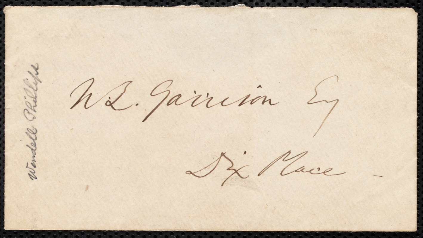 Letter from Samuel May, Jr., Leicester [Mass.], to Robert Folger ...