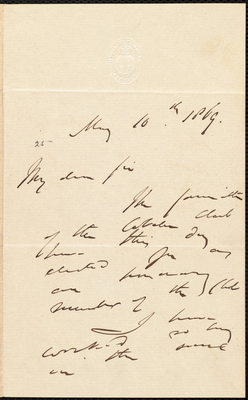 Letter from Norman B. Potter, to William Lloyd Garrison, May 10th, 1869 ...