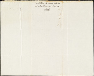 Letter from William Augustus Larned, New Haven, to Amos Augustus Phelps ...