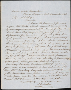 Letter from I. C. Luther, Port au Prince, to Amos Augustus Phelps, 22d December 1846 - Digital ...