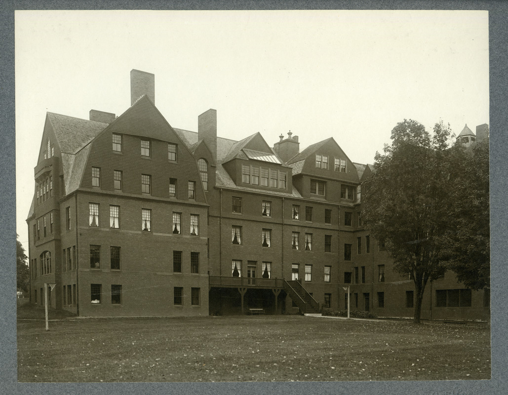 Draper Hall rear exterior - Digital Commonwealth