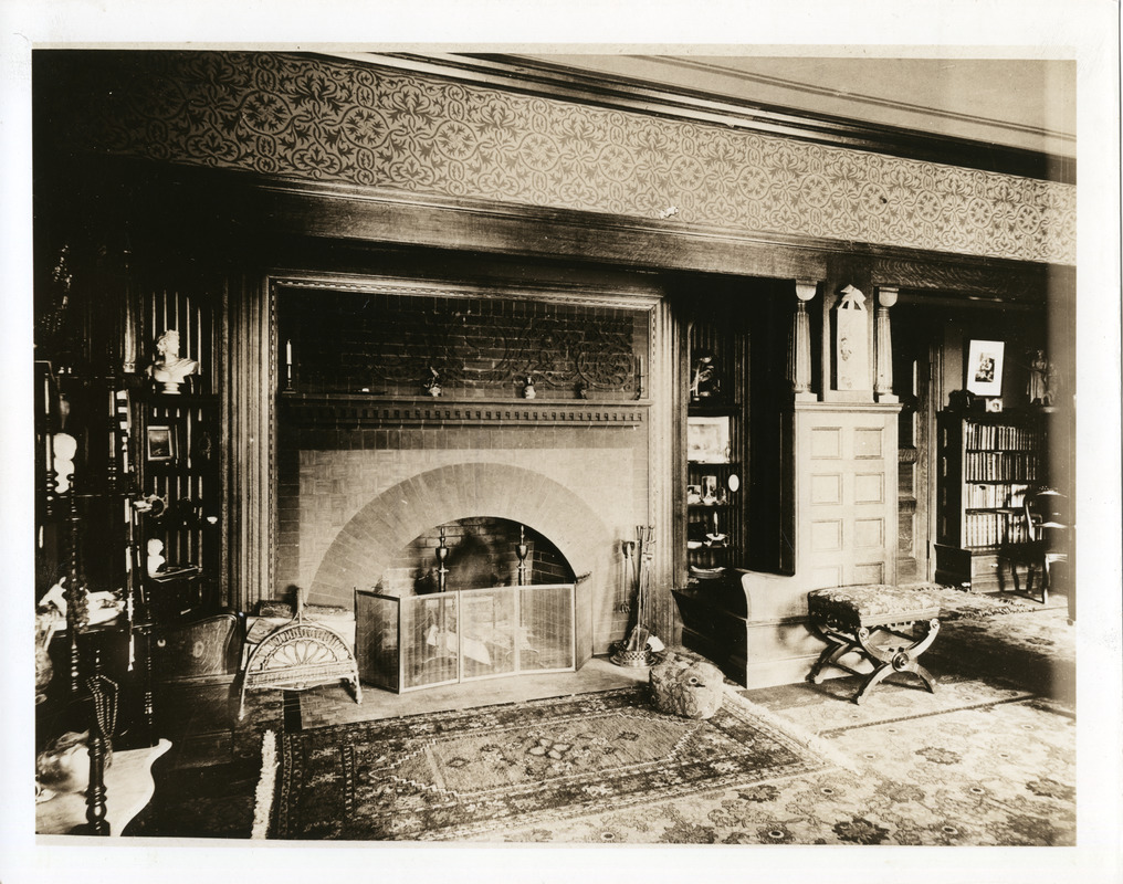 Draper Hall parlor - Digital Commonwealth