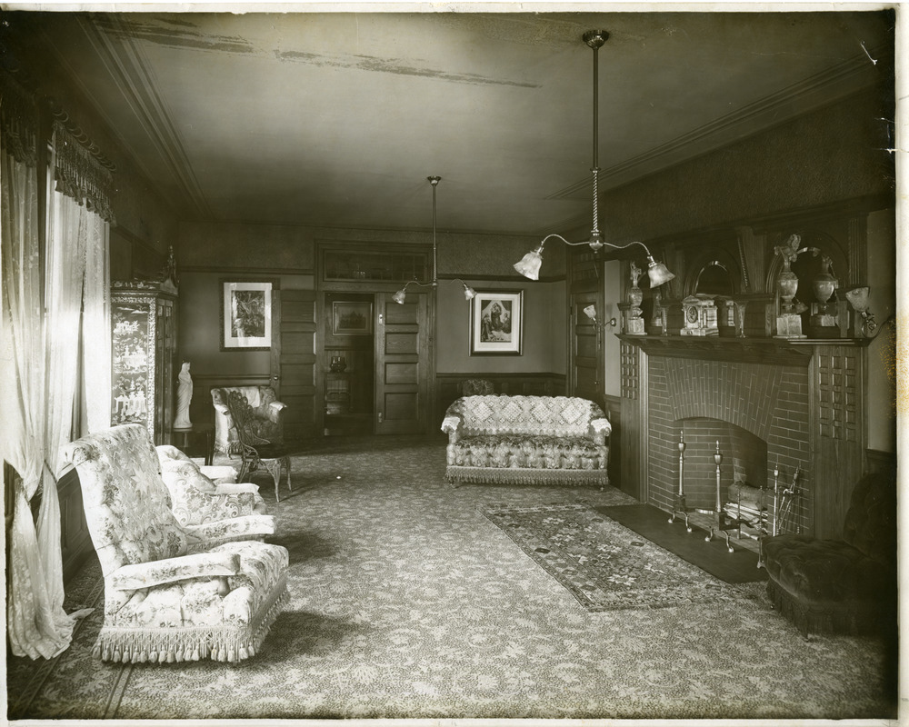 Draper Hall parlor - Digital Commonwealth