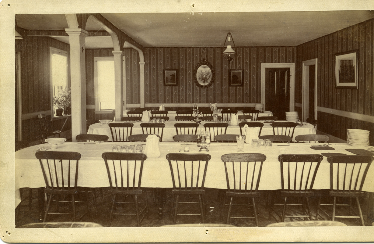Smith Hall dining room (Abbot Academy) - Digital Commonwealth