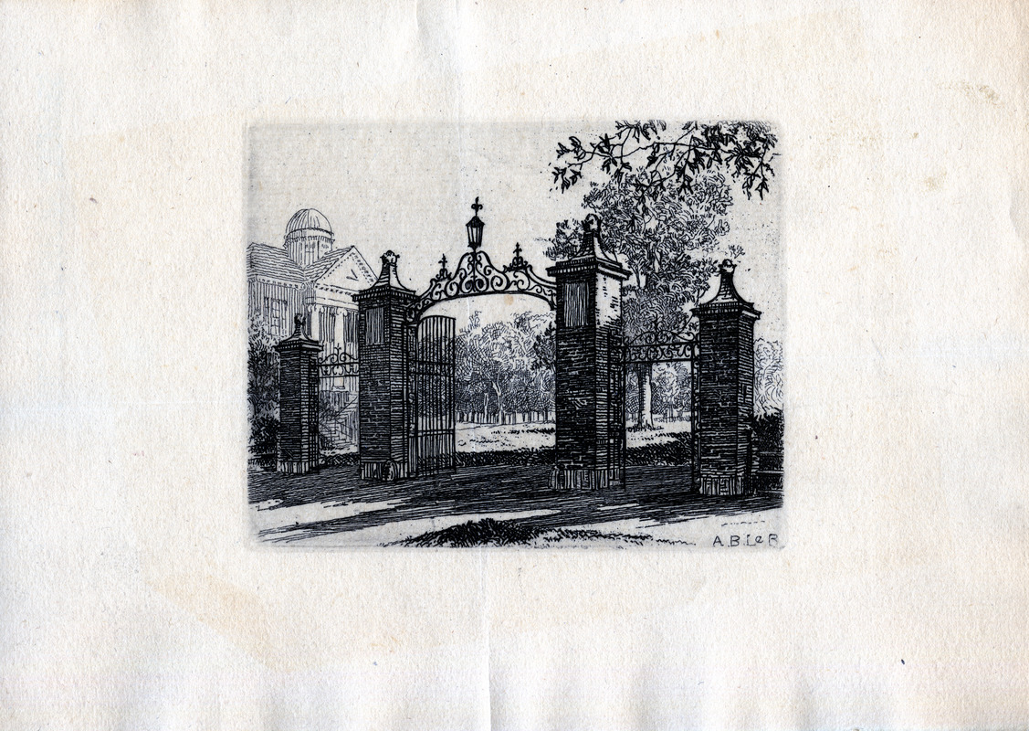 Abbot Academy gate - Digital Commonwealth