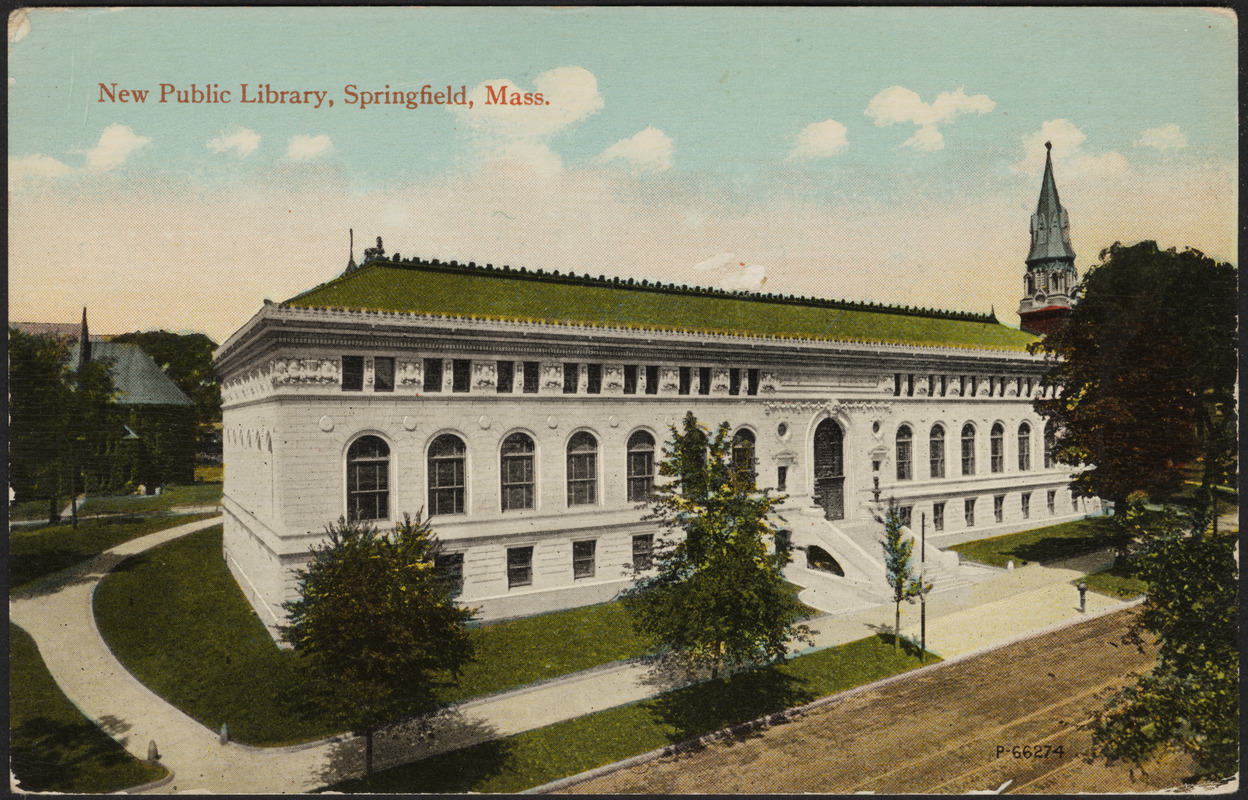 New public library, Springfield, Mass. - Digital Commonwealth