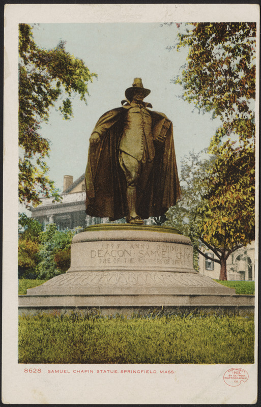 Samuel Chapin Statue, Springfield, Mass. - Digital Commonwealth
