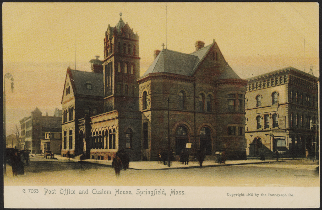 Post Office and Custom House, Springfield, Mass. - Digital Commonwealth