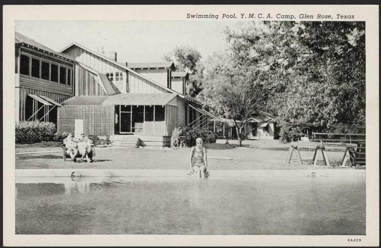 Swimming pool, Y.M.C.A. Camp, Glen Rose, Texas - Digital Commonwealth