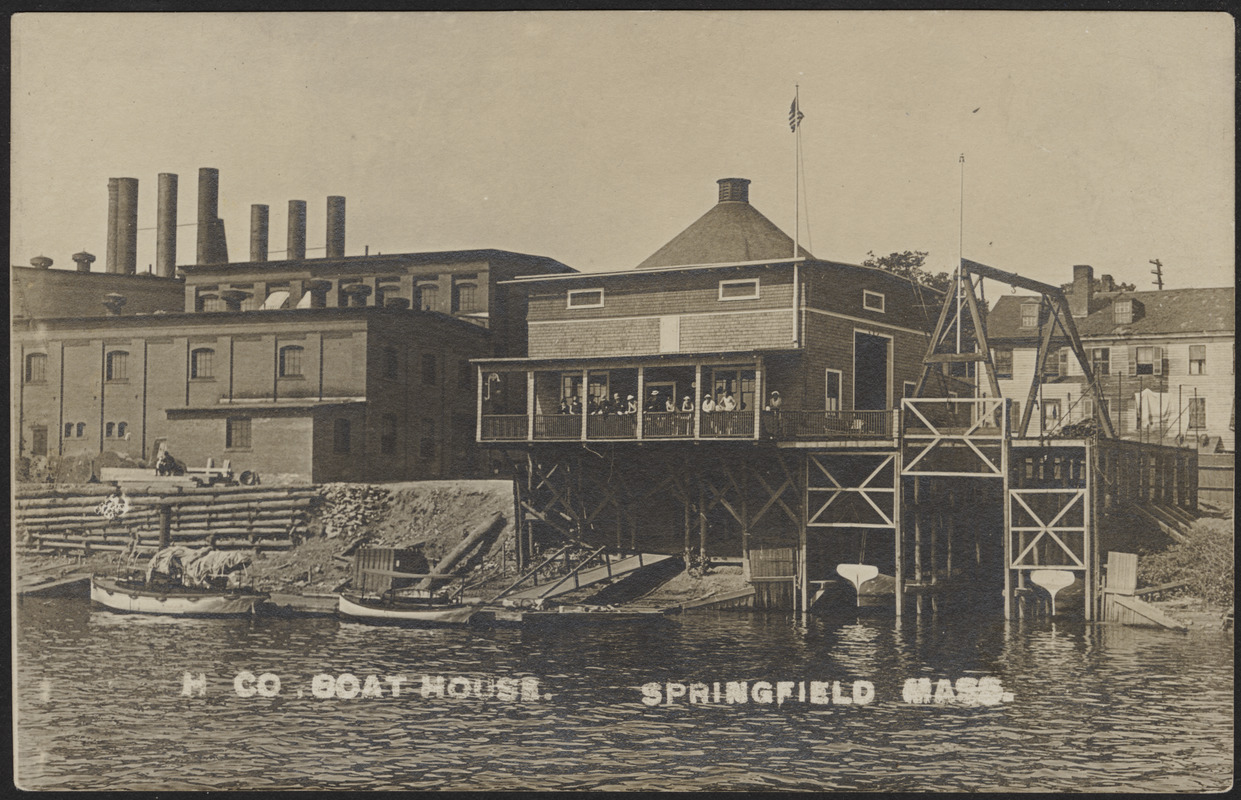 H Co, boat house. Springfield Mass. - Digital Commonwealth