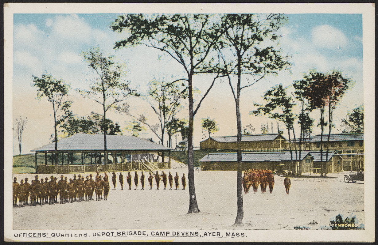 Officers' quarters, Depot Brigade, Camp Devens, Ayer, Mass. - Digital ...