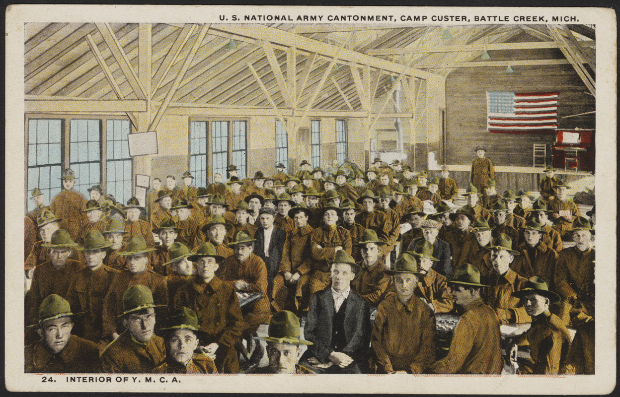 U. S. National Army Cantonment, Camp Custer, Battle Creek, Mich. 24 ...