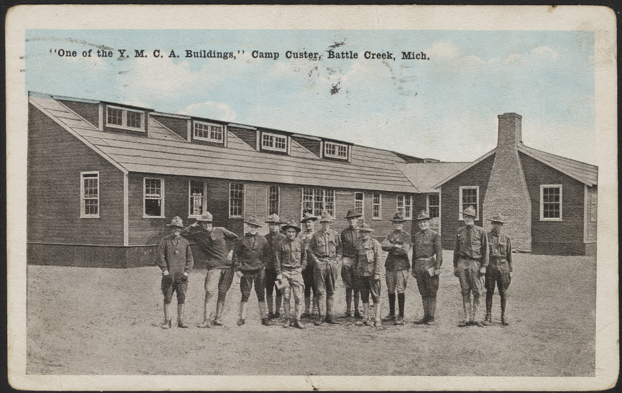 "One of the Y.M.C.A. buildings," Camp Custer, Battle Creek, Mich ...