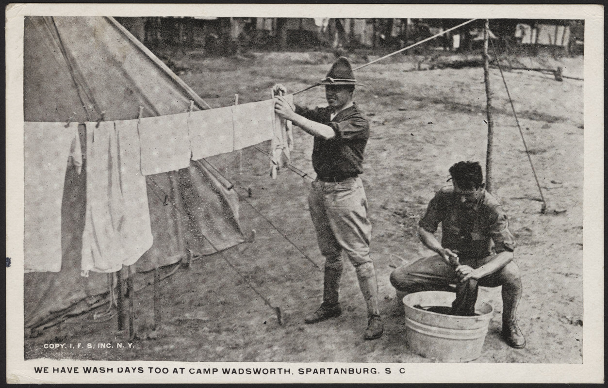 We have wash days too at Camp Wadsworth, Spartanburg. Sc - Digital ...