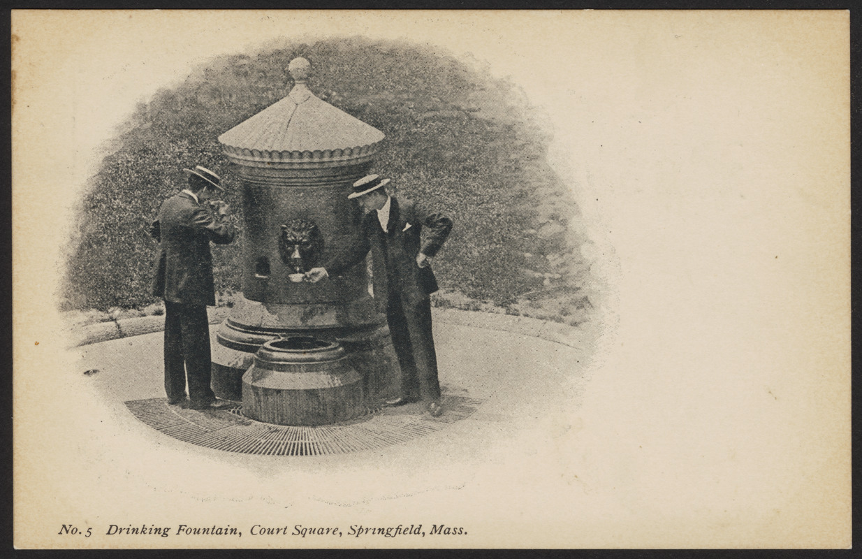 Drinking fountain, Court Sqare, Springfield, Mass. - Digital Commonwealth